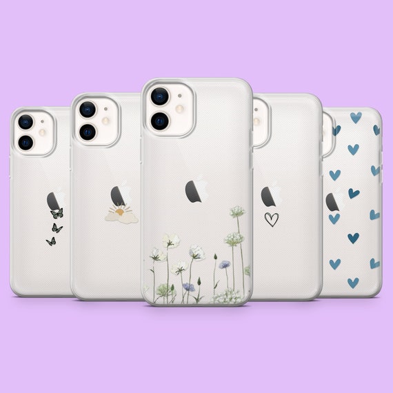 Girl Minimalist Phone Case Cute Transparent Cover for iPhone 16 15 14 13 12 Samsung S24ultra S23FE S22 A16 A54 A25 A15 Pixel 9 8 Etsy UK
