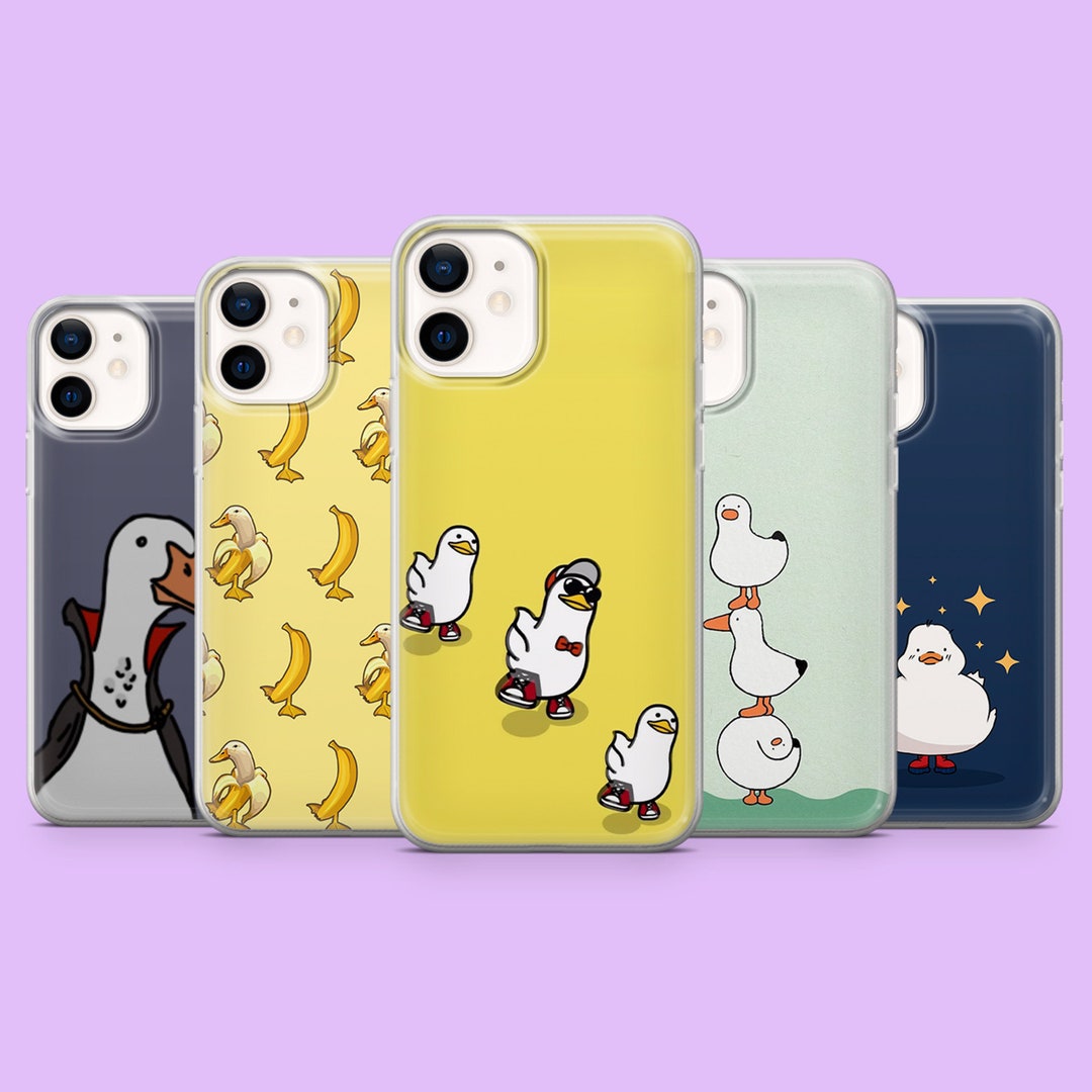 Goose Phone Case Funny Meme Duck Cover for iPhone 16e, 15, 14, 13, 12 ...