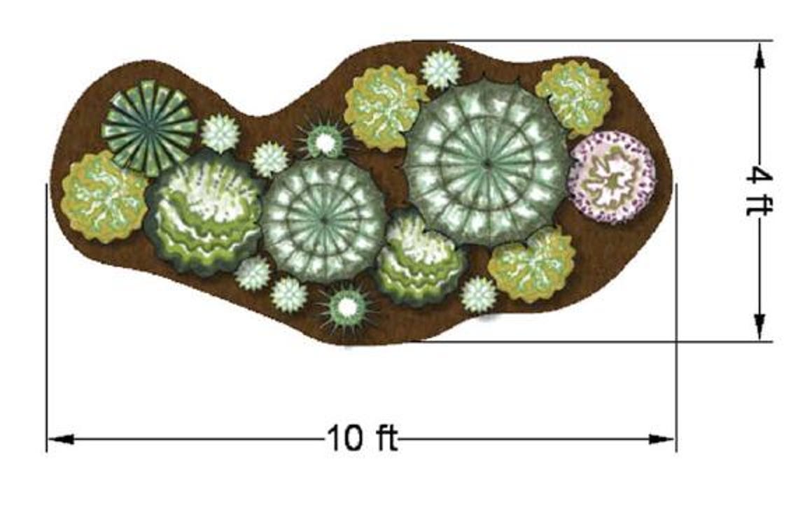 Ready Made Garden Plan, Front Yard Plant Design, Garden Design ...