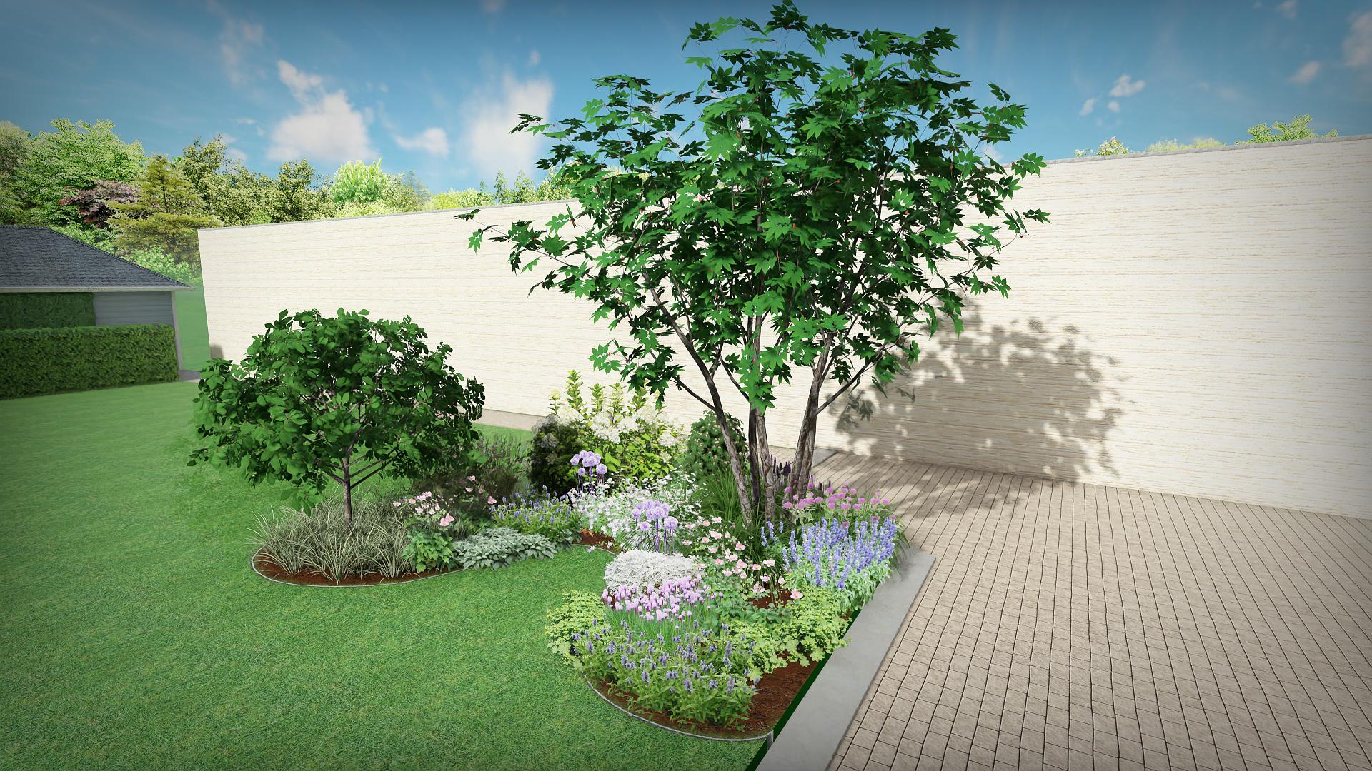 Perennial Garden Corner Flower Bed Plan, Digital Landscaping Plan, DIY ...