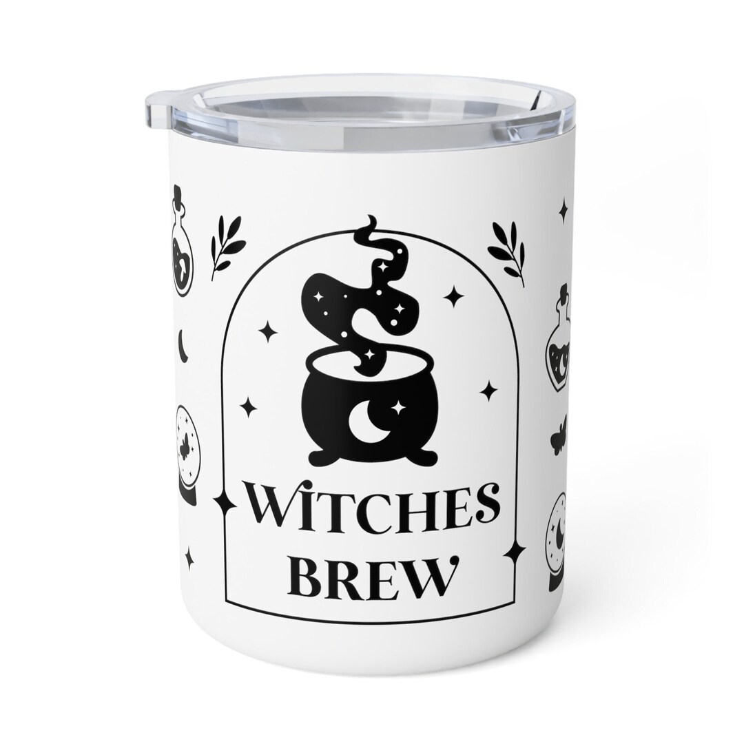 Witches Brew Travel Coffee Mug, Halloween Mug, Fall Mug, Witchy Coffee ...