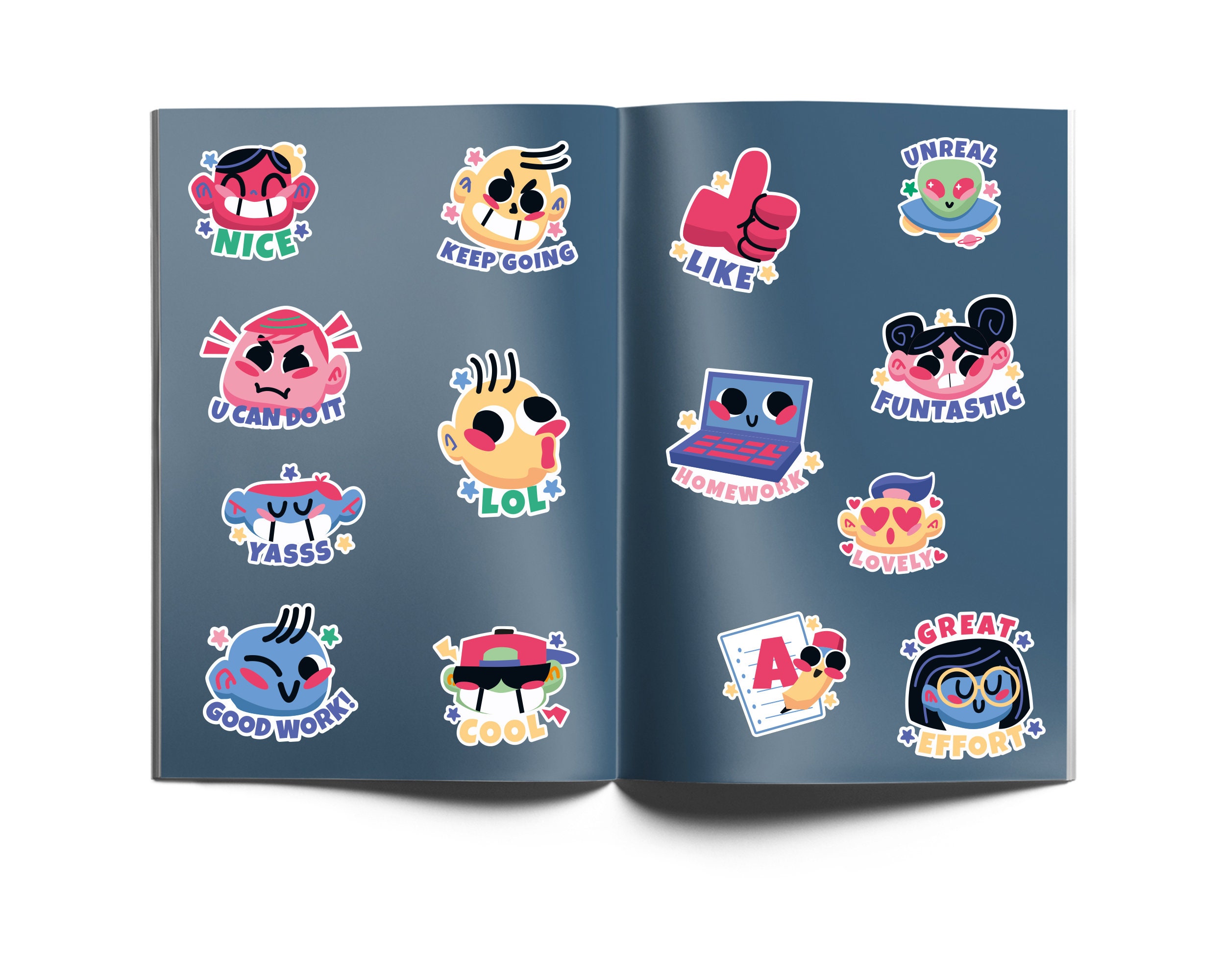 Printable School Note Sticker Set 26 Designs for Students STUDENT ...