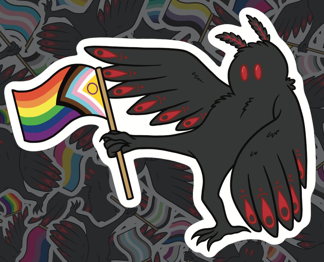 Mothman LGTBQ+ Pride Sticker - Etsy