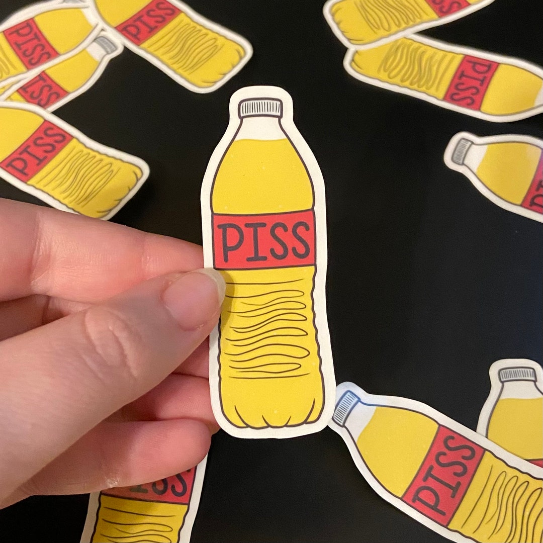 Water Bottle of Pee Sticker | Ethan Nestor Piss Bottle Sticker - Etsy