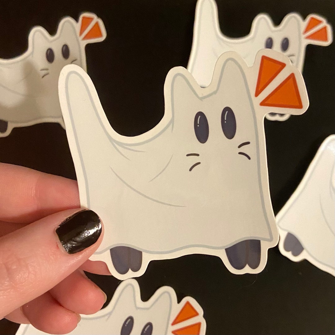 Scaredy Cat Sticker | Spooky Sticker - Etsy