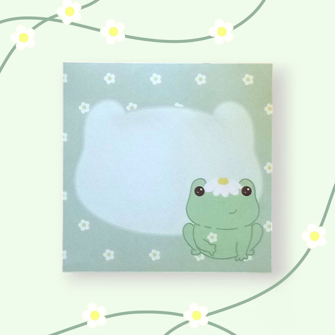 Daisy Frog Memo Pad - Etsy