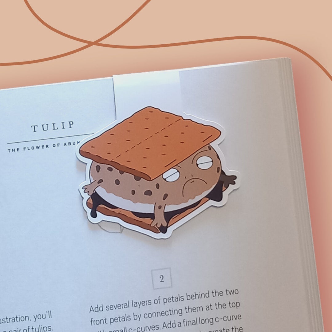 Smore's Frog Magnetic Bookmark - Etsy UK