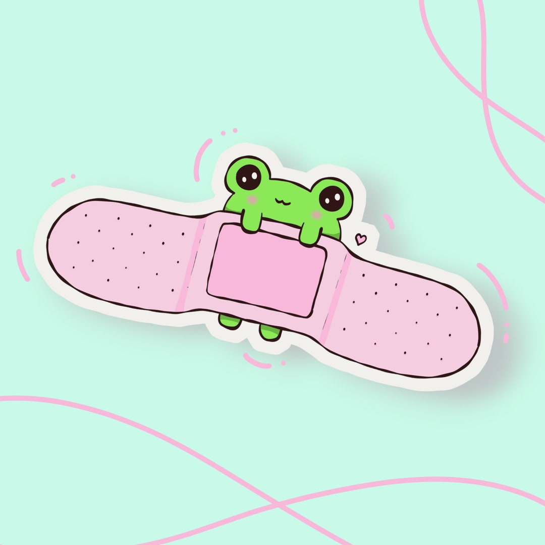 Boo-boo Frog Vinyl Sticker - Etsy