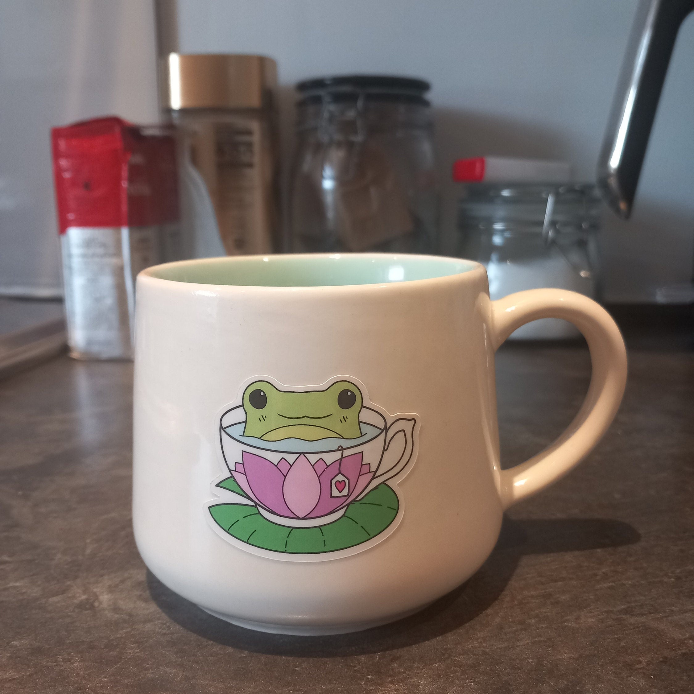Cute Frog in a Teacup Stickers - Etsy