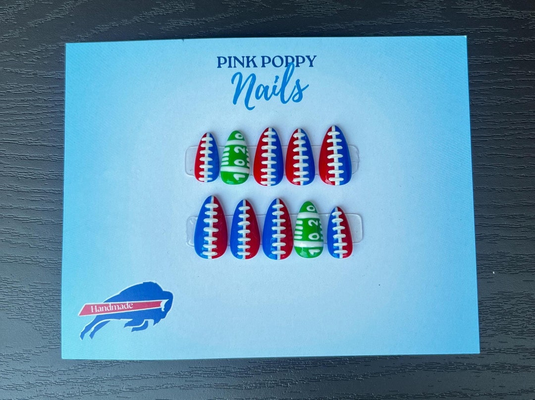 10 Variations - Buffalo Bills Press on Nails - Etsy