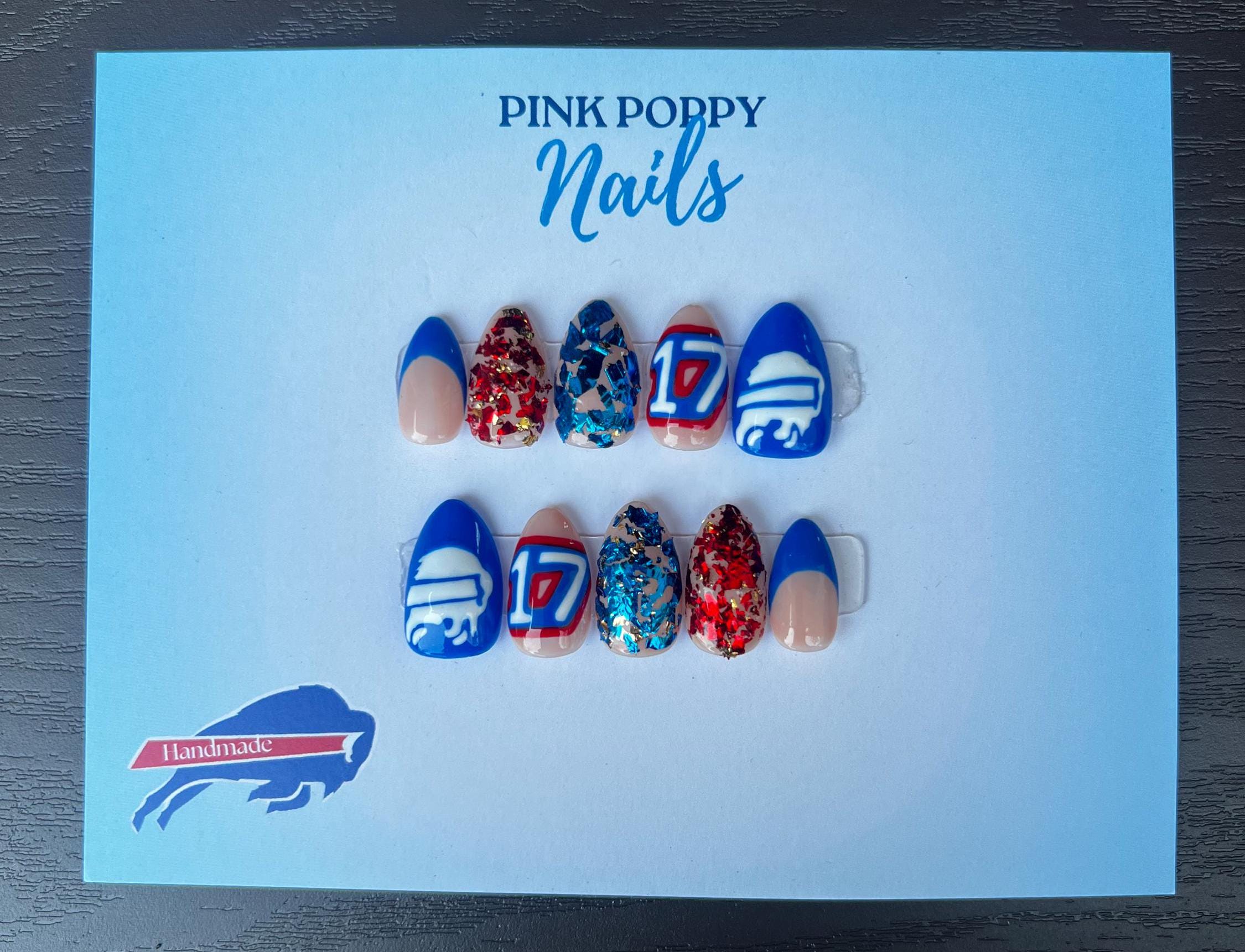 10 Variations - Buffalo Bills Press on Nails - Etsy