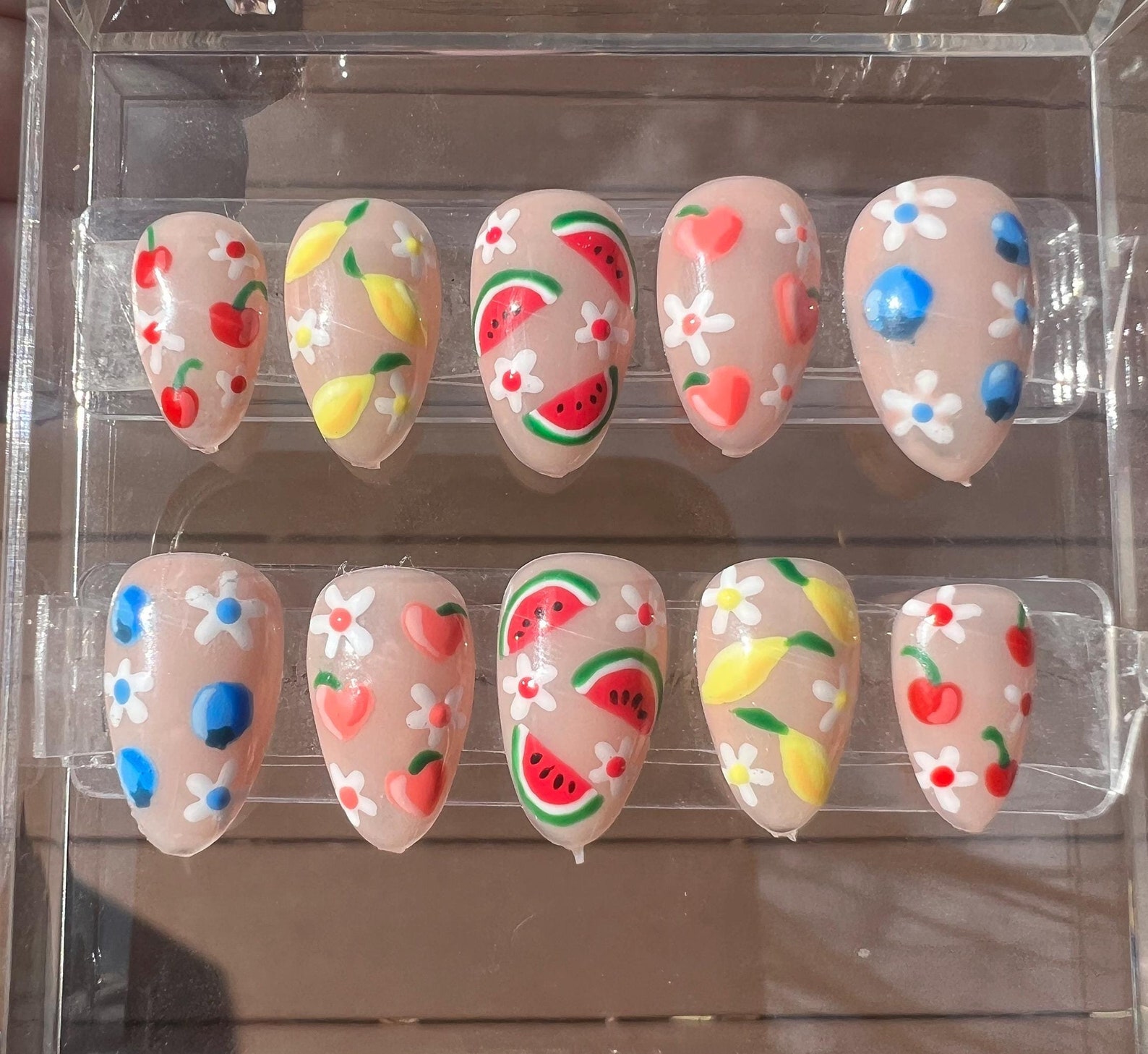 Fruit Salad Nails - Etsy