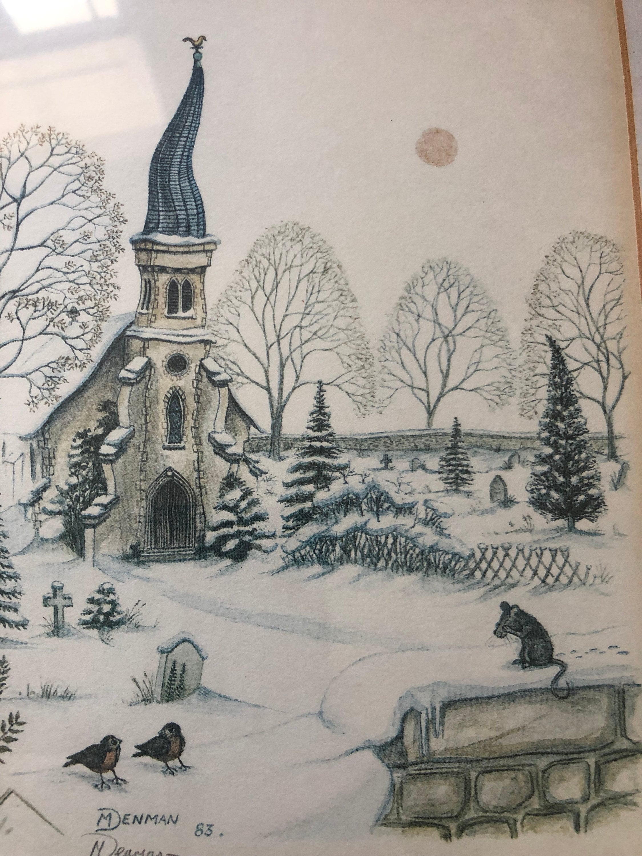 Mark Denman Ricketty House Framed Illustrations Signed and - Etsy