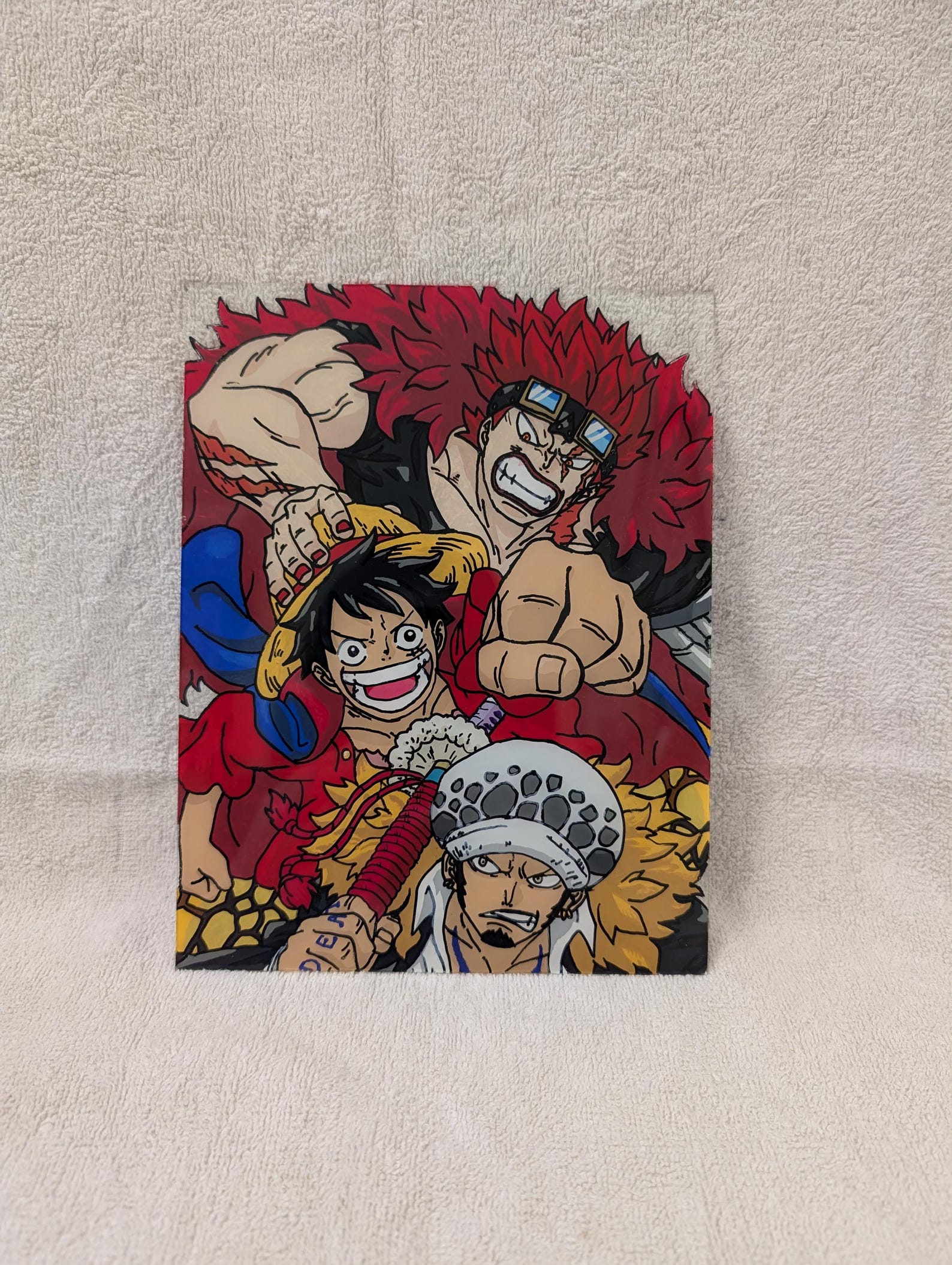One Piece Anime Acrylic Glass Painting 8x10 - Etsy