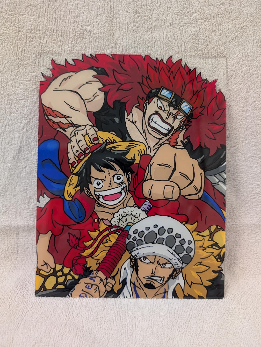One Piece Anime Acrylic Glass Painting 8x10 - Etsy
