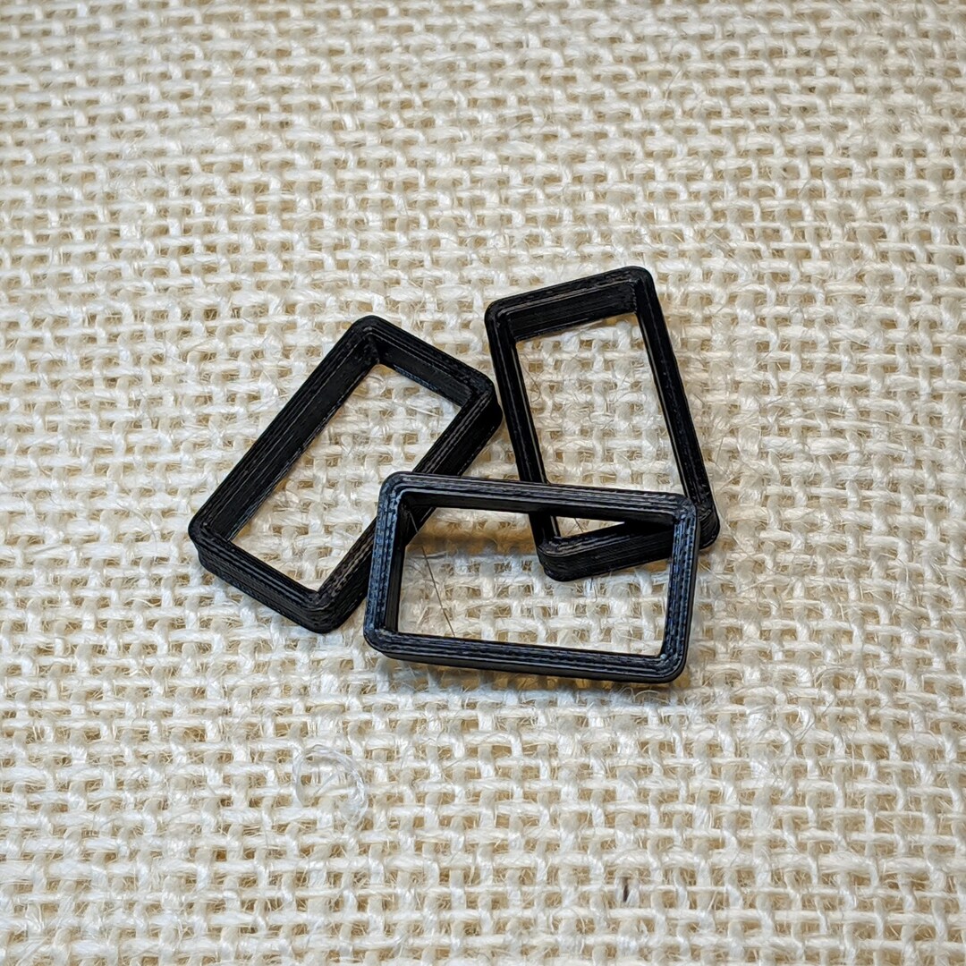 4x10mm Open Rectangle Bezels – Black Hollow Frame for Jewelry, Resin ...