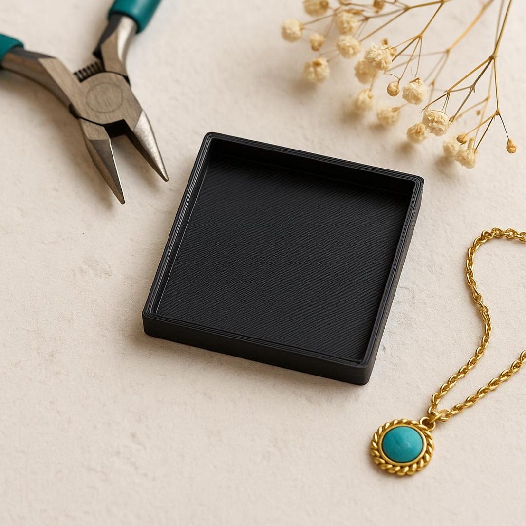 Large Square Bezels – Choose From 40-70mm | 4 Black Bezel Cups for ...