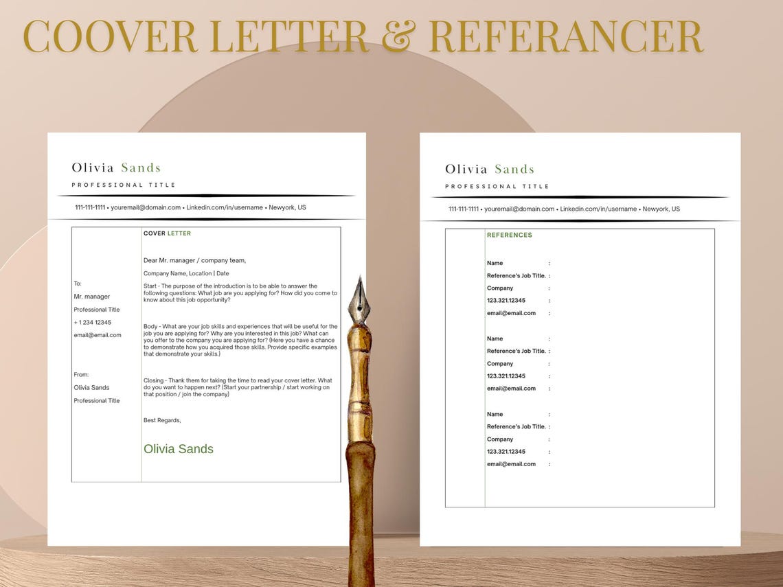 ATS Optimized Resume Template | Professional CV + Cover Letter ...