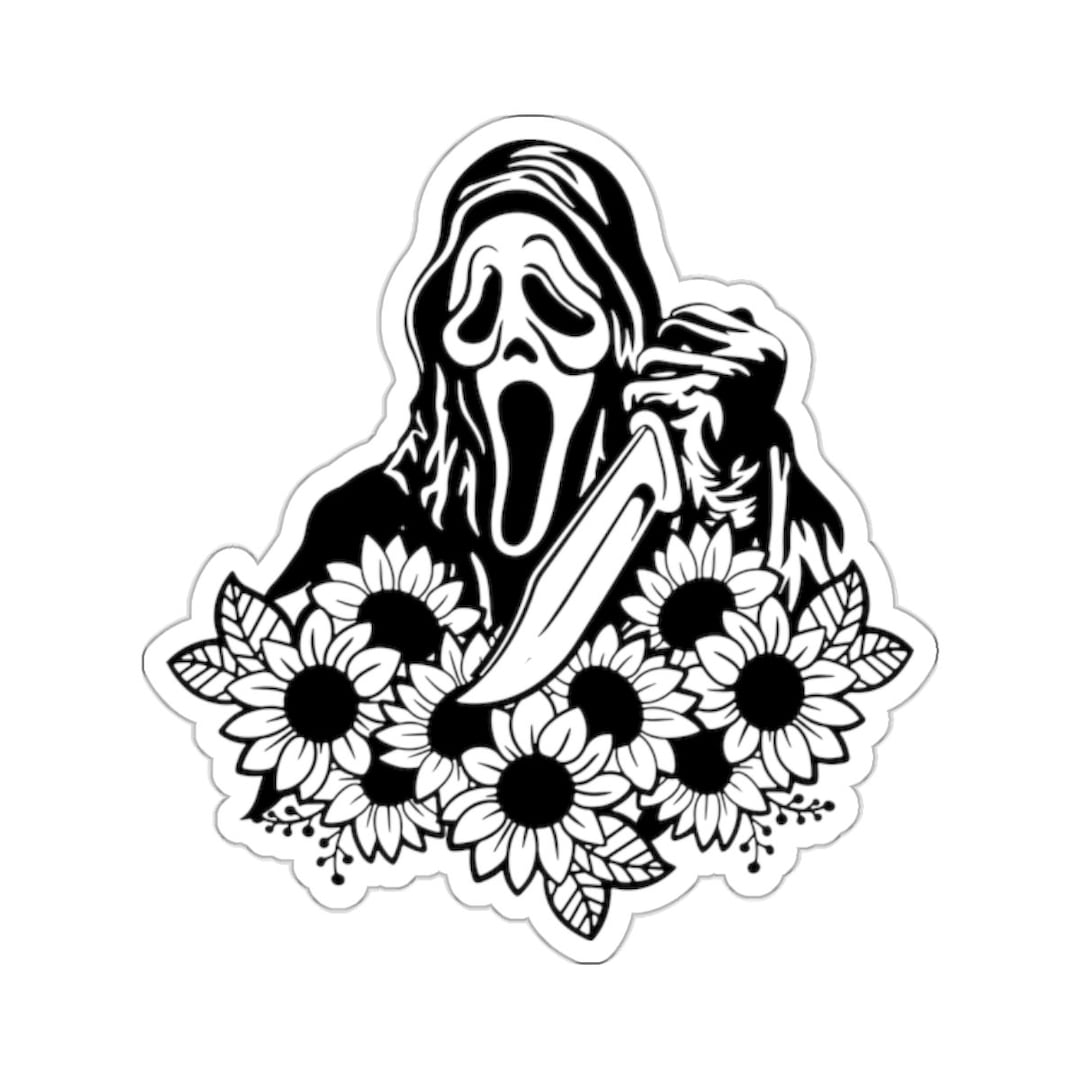 Scream Sticker, Horror Sticker, Gift for Horror Fans, Horror Movie Gift ...