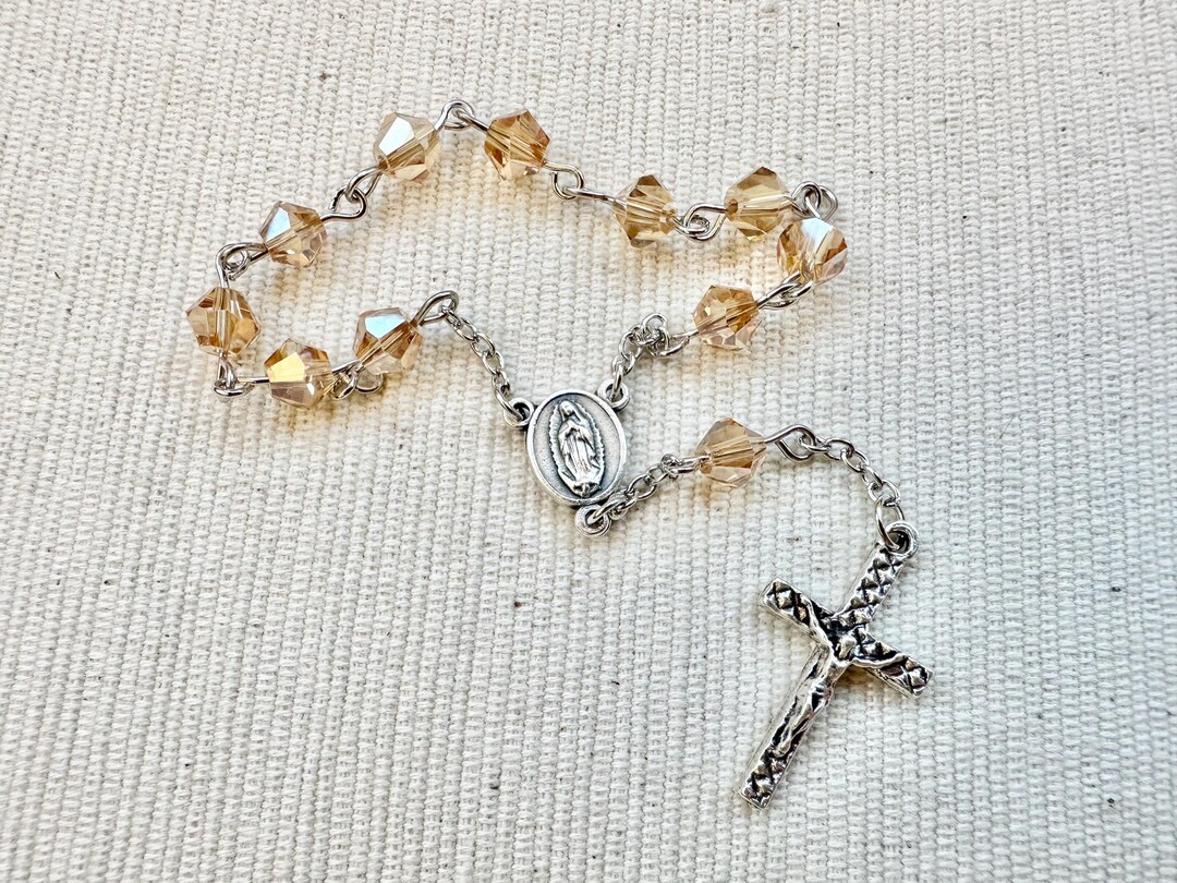 Our Lady of Guadalupe/divine Mercy Catholic one Decade Chaplet - Etsy