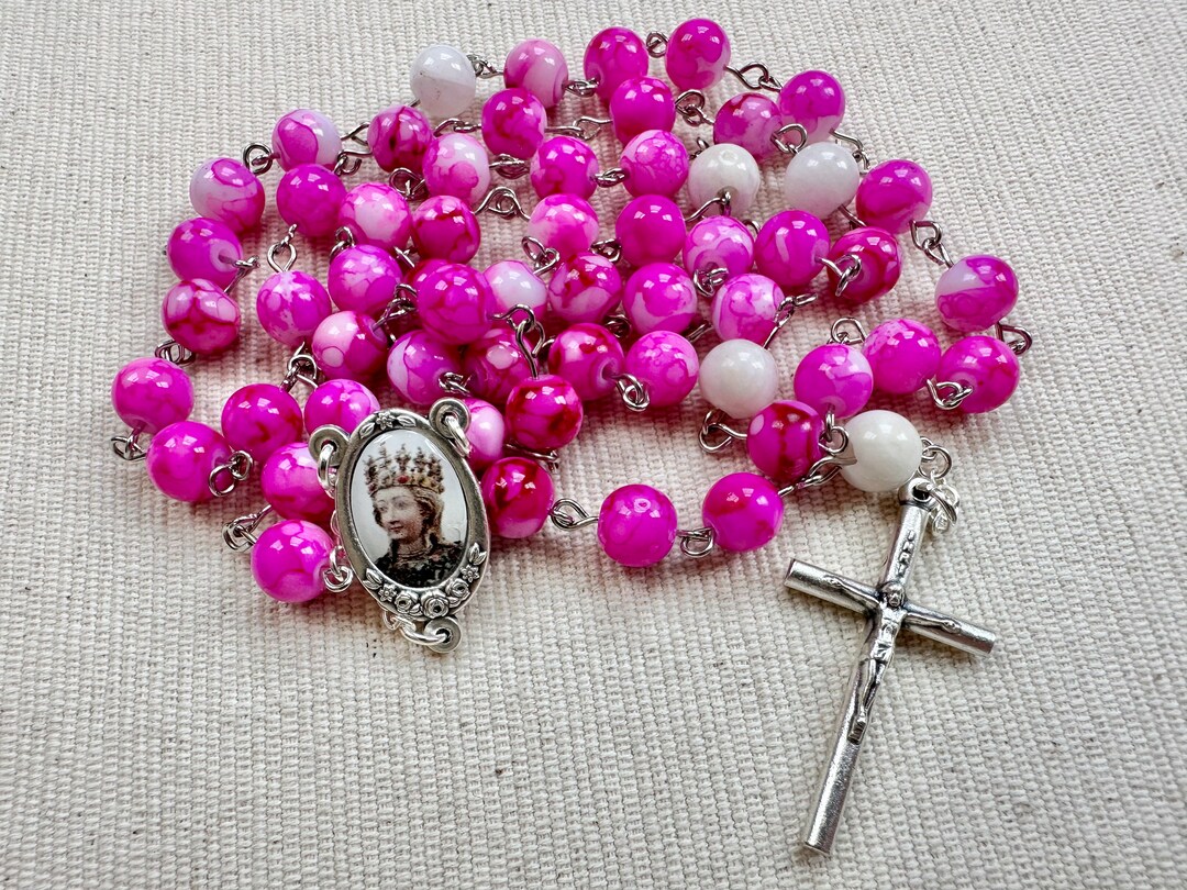 St. Agatha patron Saint of Breast Cancer Catholic Rosary - Etsy