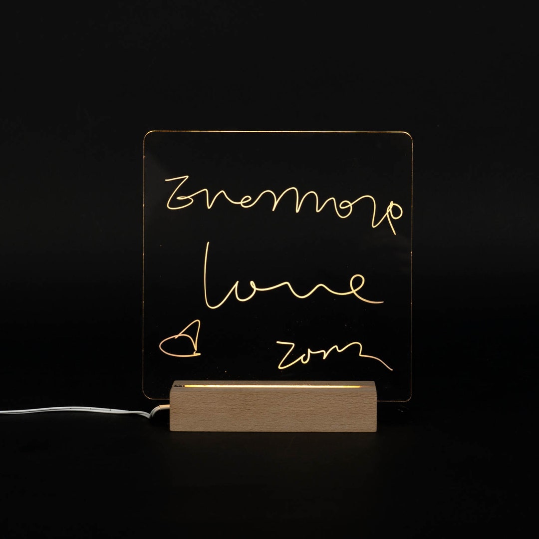 LED Erasable Writing Tablet, Night Light, Family Doodle Board - Etsy