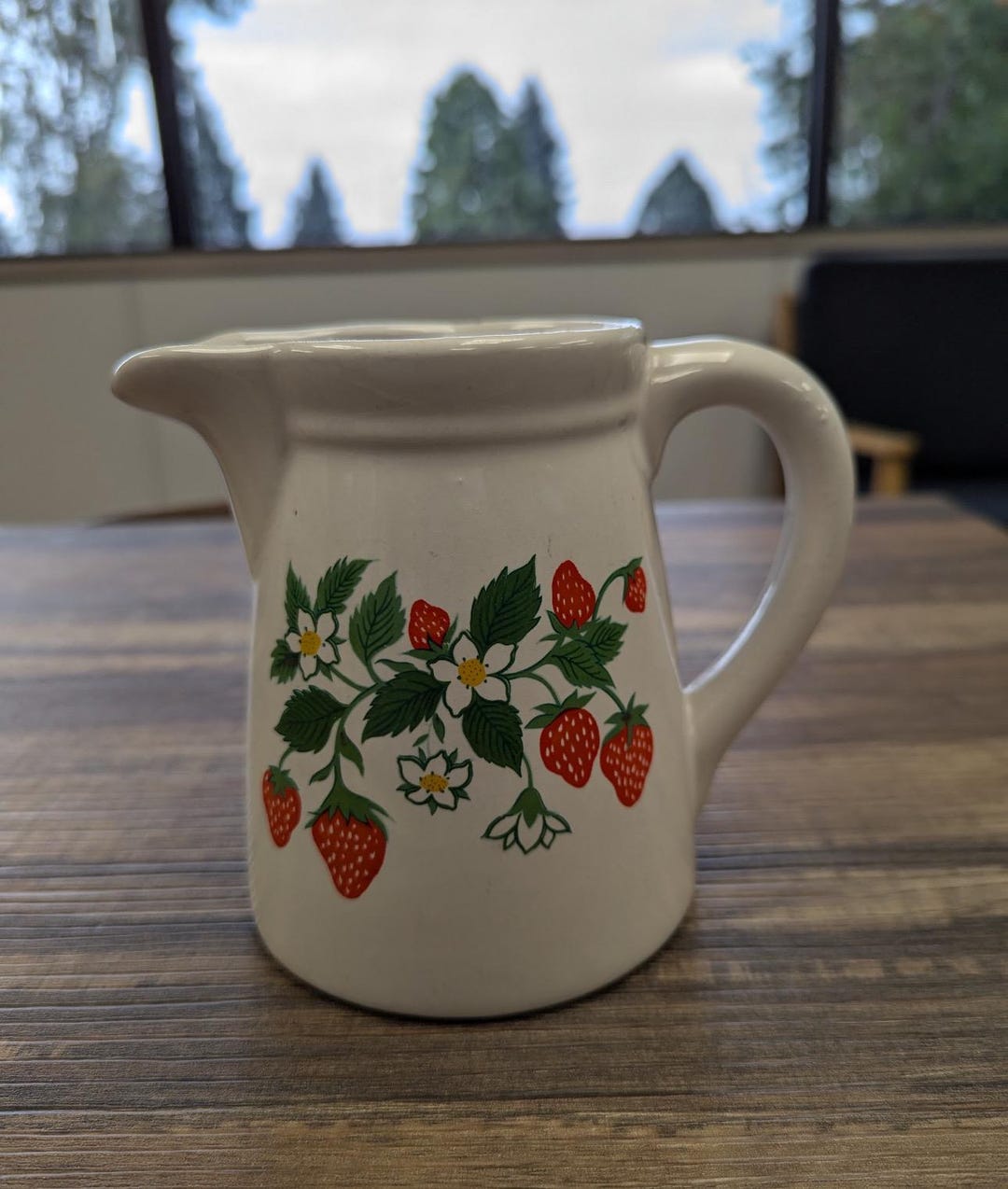 VTG 80s Strawberry Pitcher Pourer Beverages Creamer Milk Sauces Gravy ...