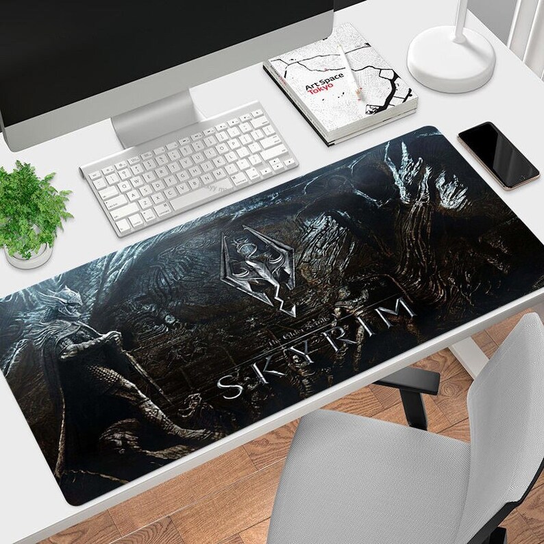 The Elder Scrolls V Skyrim Mouse Pad 2 , Gaming Desk Mat ,customized ...
