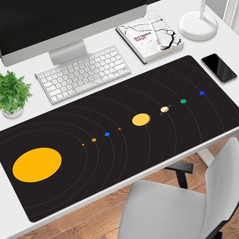 Solar System Mouse Pad 3 Gaming Desk Mat Customized Mouse - Etsy