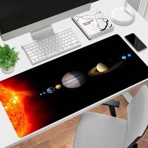 Solar System Mouse Pad 3 , Gaming Desk Mat , Customized Mouse Pad ...