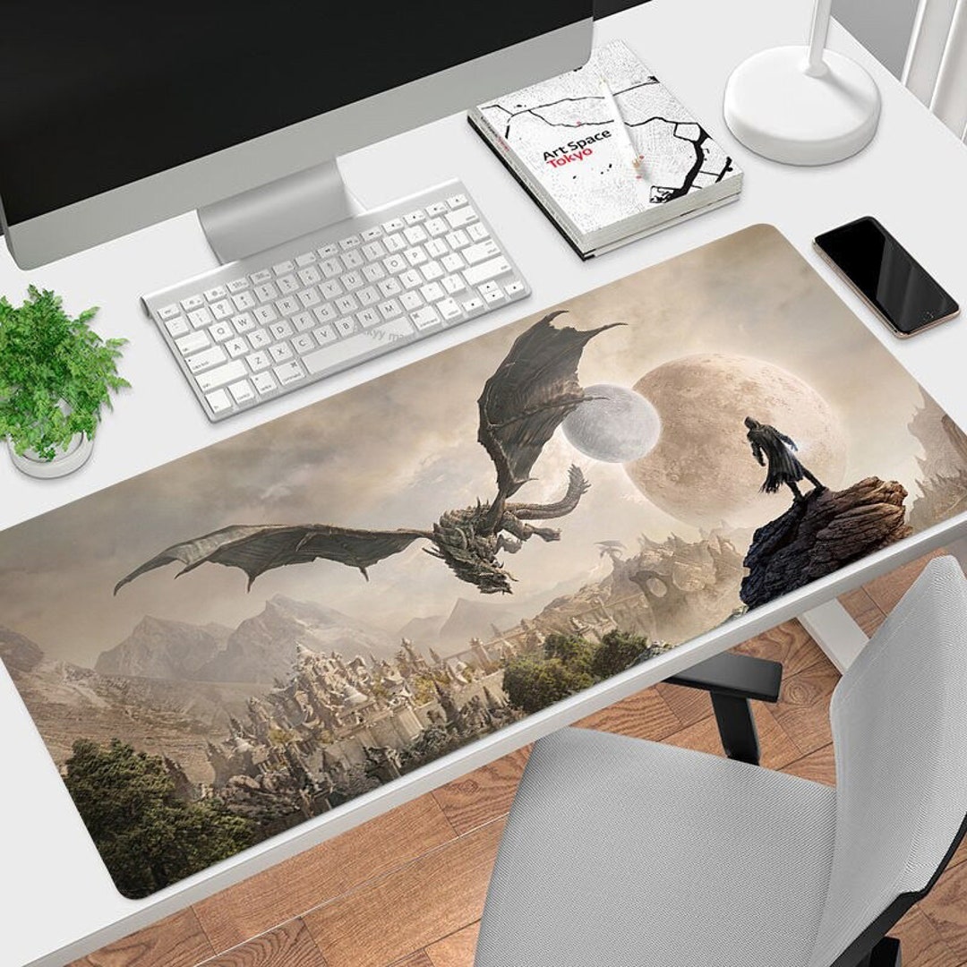 The Elder Scrolls V Skyrim Mouse Pad #2 , Gaming Desk Mat ,customized ...