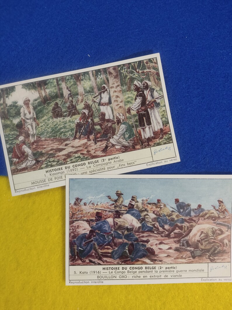 History of the Belgian Congo II Liebig Meat Cards Set of 6 - Etsy