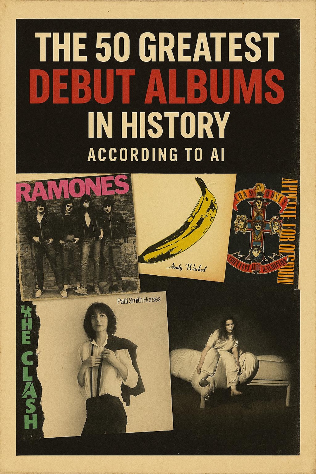 The 50 Best Debut Albums in History According to AI - Etsy