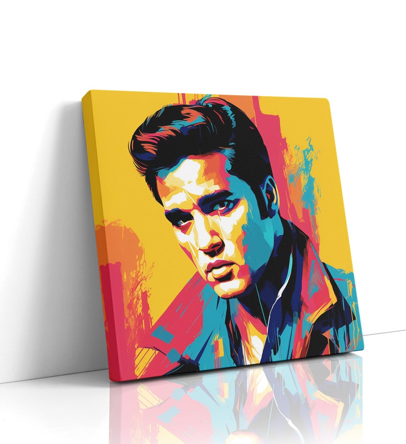 Elvis Canvas Pop Art V1 - Etsy