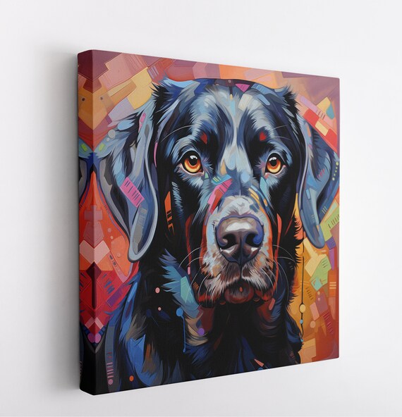 Black Lab Pop Art Custom Pop Highest Art Style Dog