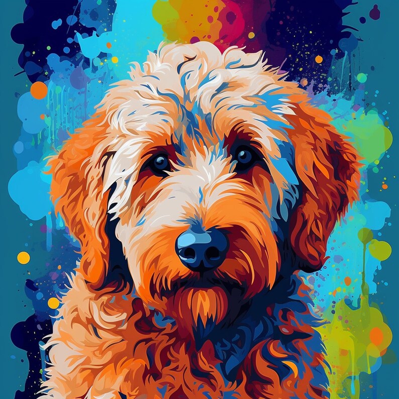 Labradoodle Pop Art - Etsy