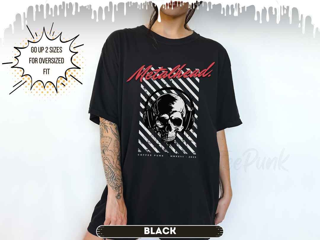 Comfort Colors Heavy Metal T-shirt, Metalhead Shirt, Oversized Trendy ...