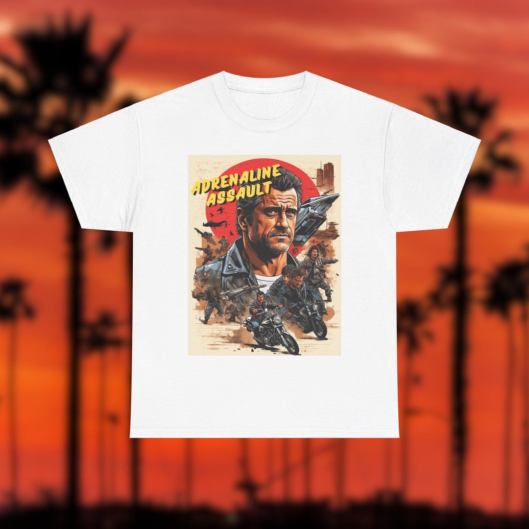Retro Vintage Action Movie Poster Adrenaline Assault - Etsy