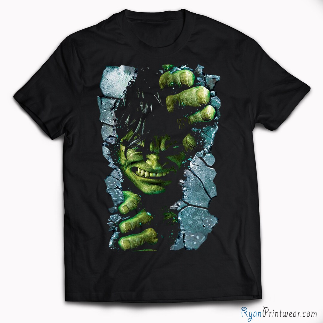 The Incredible Hulk Angry Face T-shirt Marvel Superheroes Comics T ...