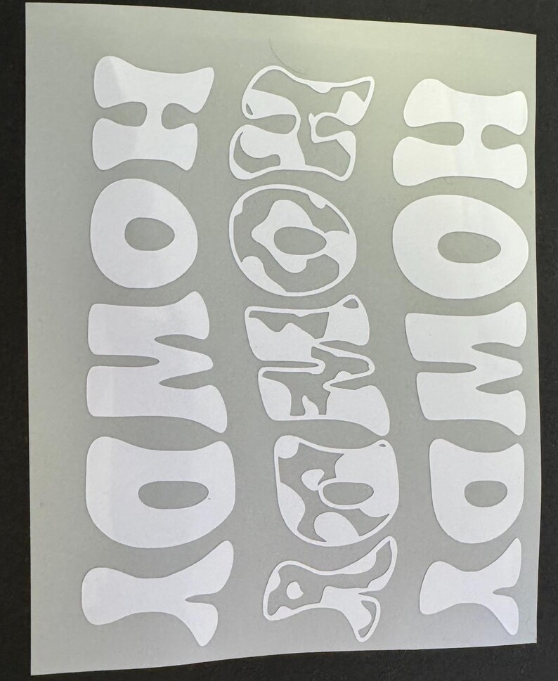 Howdy Decal - Etsy