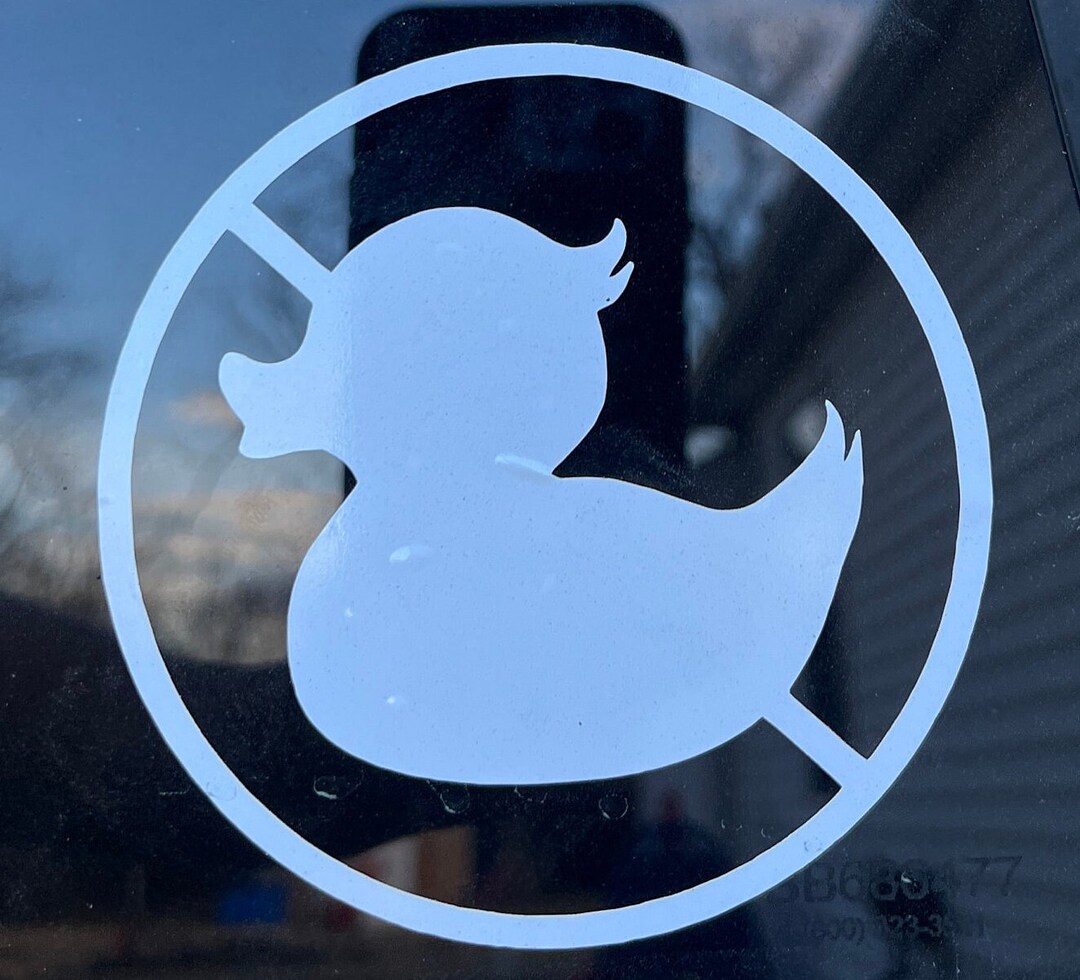 Anti Duck Decal - Etsy
