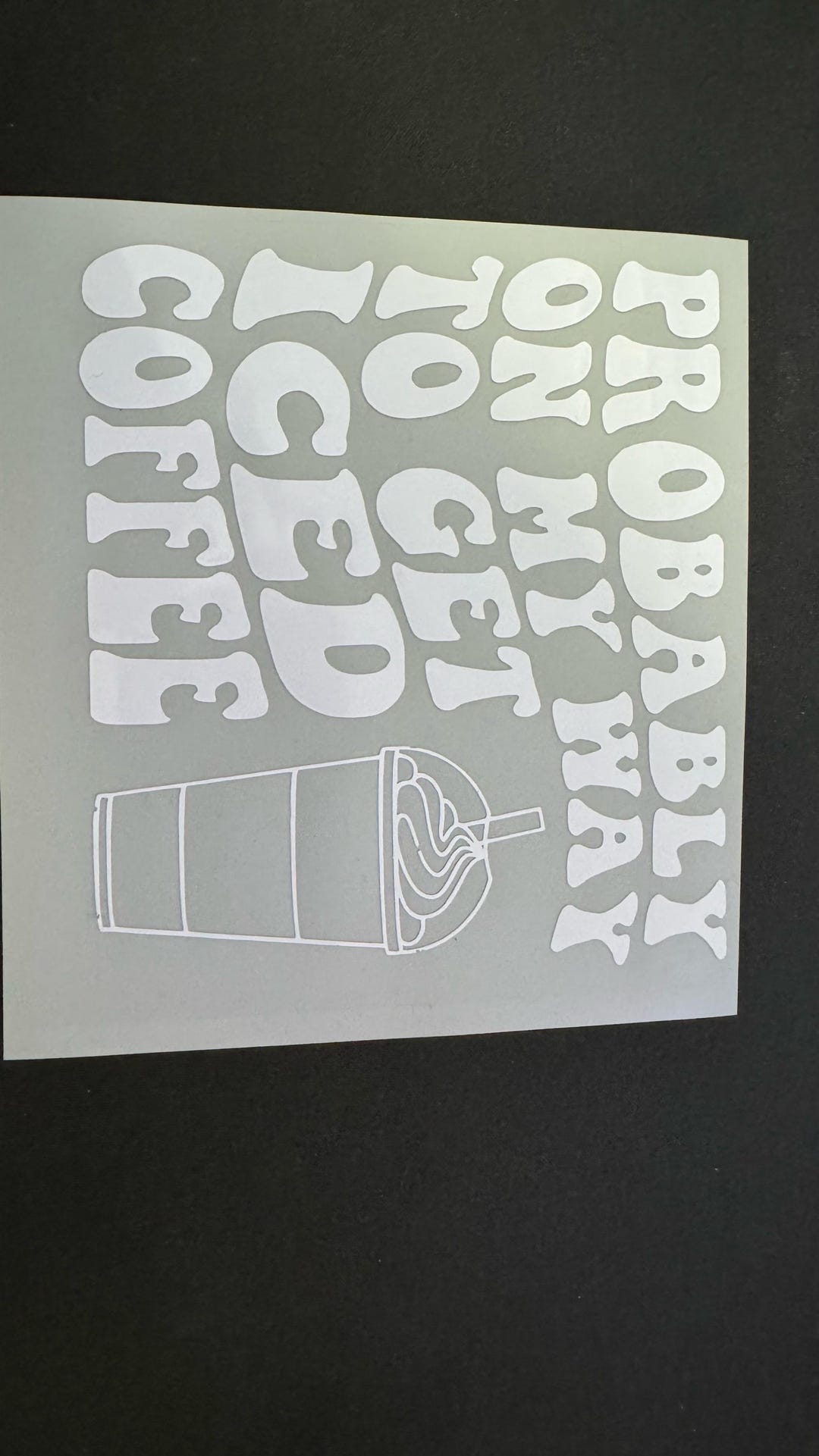 Probably on My Way to Get Iced Coffee Decal - Etsy