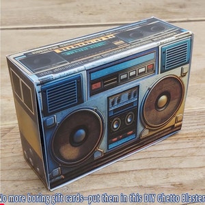 Easy and Fun DIY Gift Box in Boombox Style, DIY Money Giftbox, Paper ...