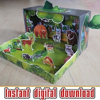 Printable Ecology & Biology Shoebox Diorama, Create Your Own Rainforest ...