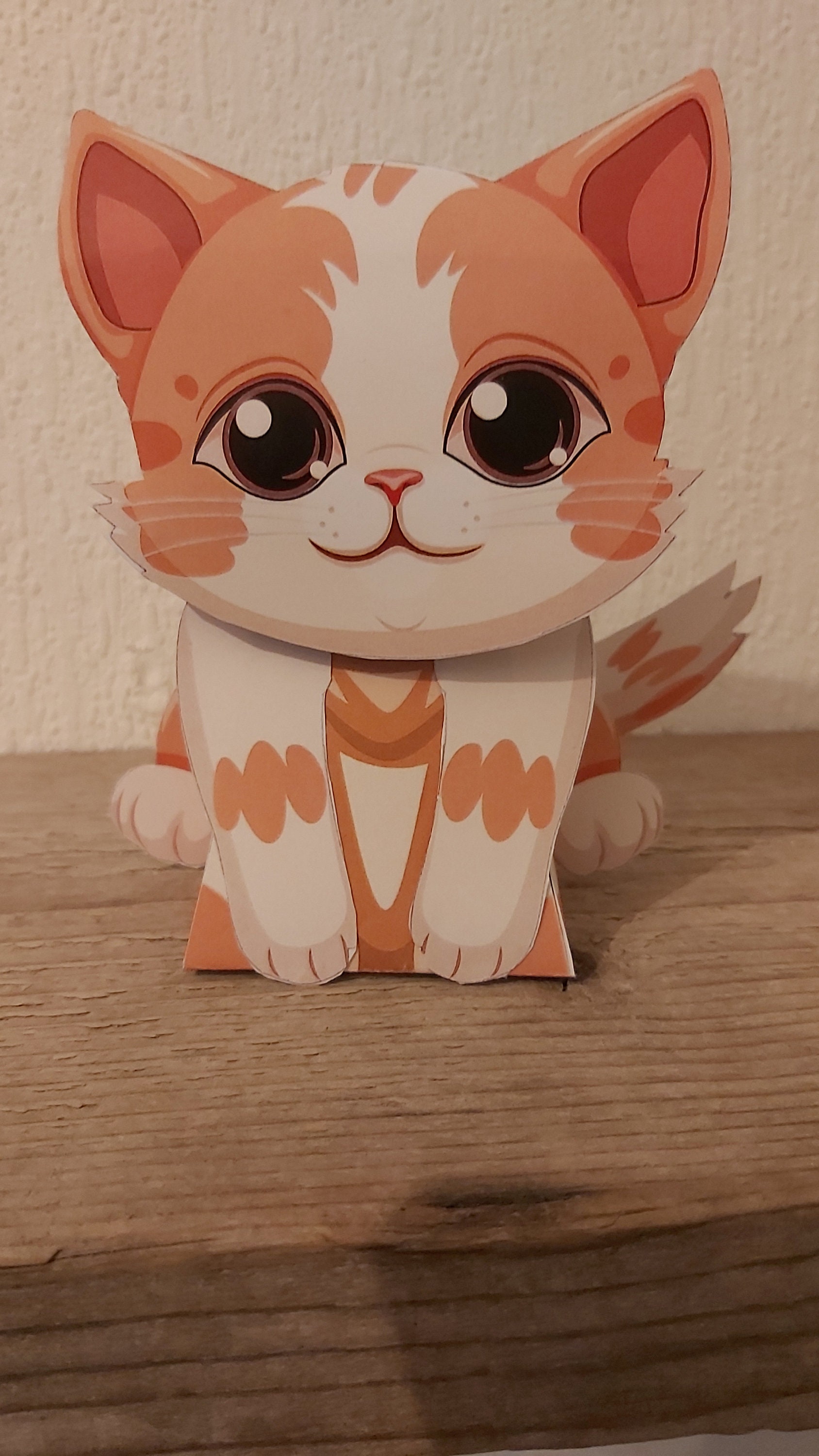 Papercraft Cat, Kitten Craft 3D Model, Printable Playset, Cat Sculpture ...