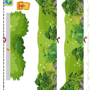 Printable Shoebox Diorama Kit. Create a Forest Habitat. Paper Craft for ...