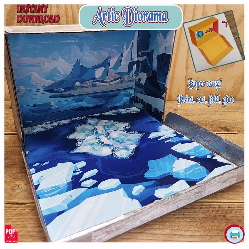 Polar Shoebox Diorama, Create Your Arctic Habitat With Polar Bears and ...