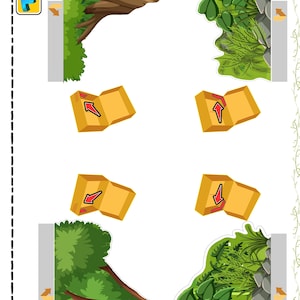 Printable Shoebox Diorama Kit. Create a Forest Habitat. Paper Craft for ...