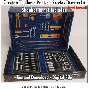 DIY Paper Toolbox Gift Box Template (digital Download) - Etsy
