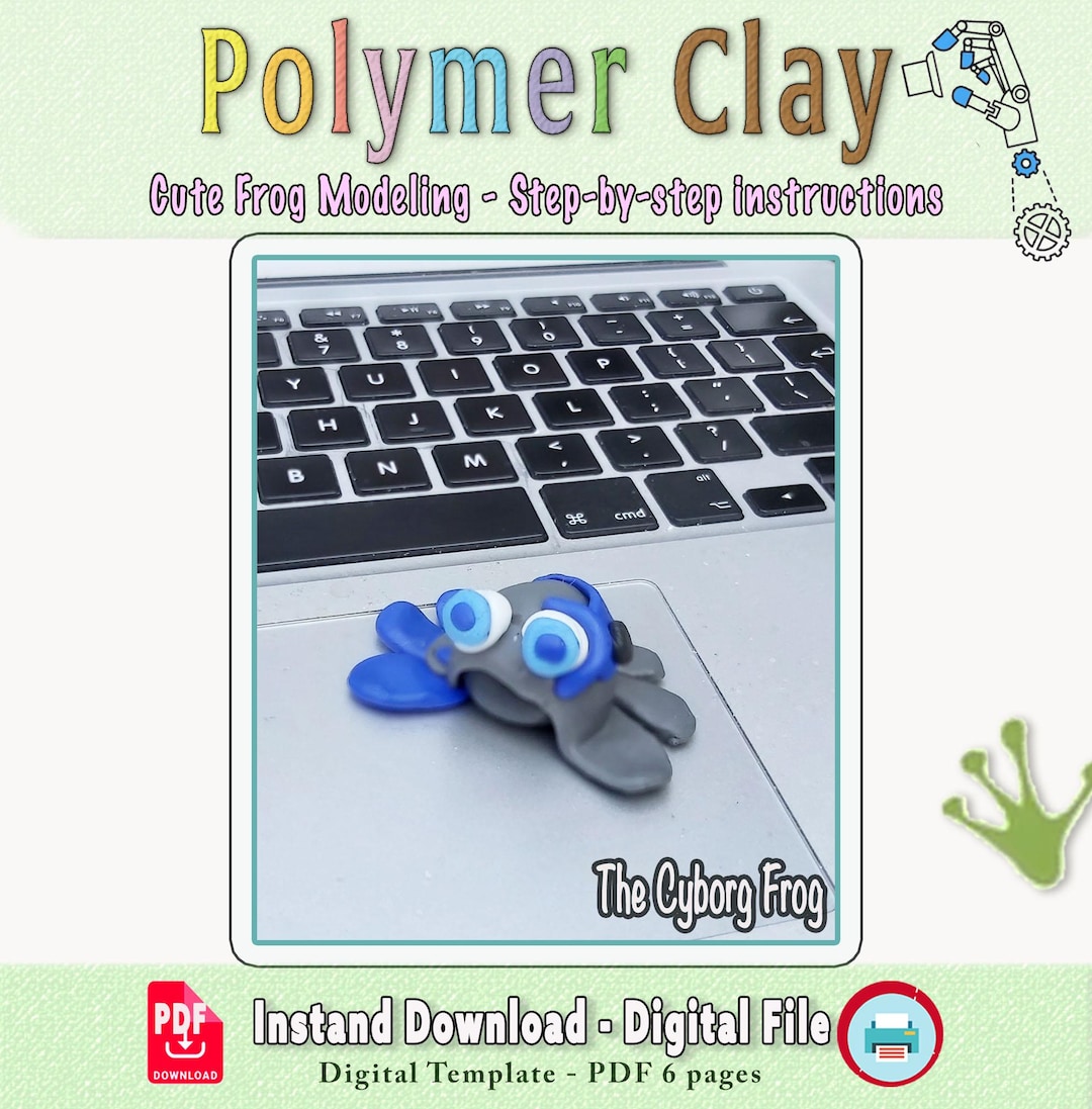 Clay Frog, Polymer Clay Figure, Polymer Clay Tutorial, Air Dry Clay ...
